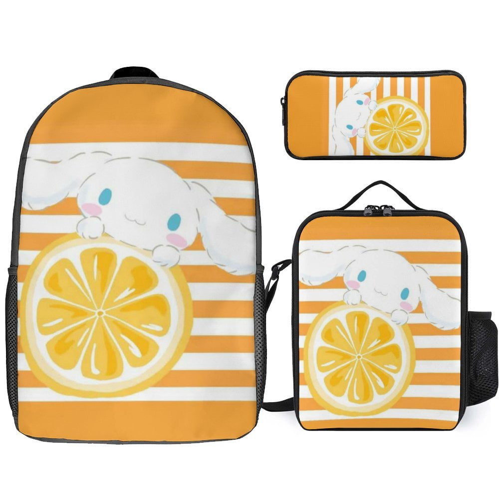 3PCS Backpac Set Cinnamoroll Backpac with Lunch Bag Pencil Bag Cute ...