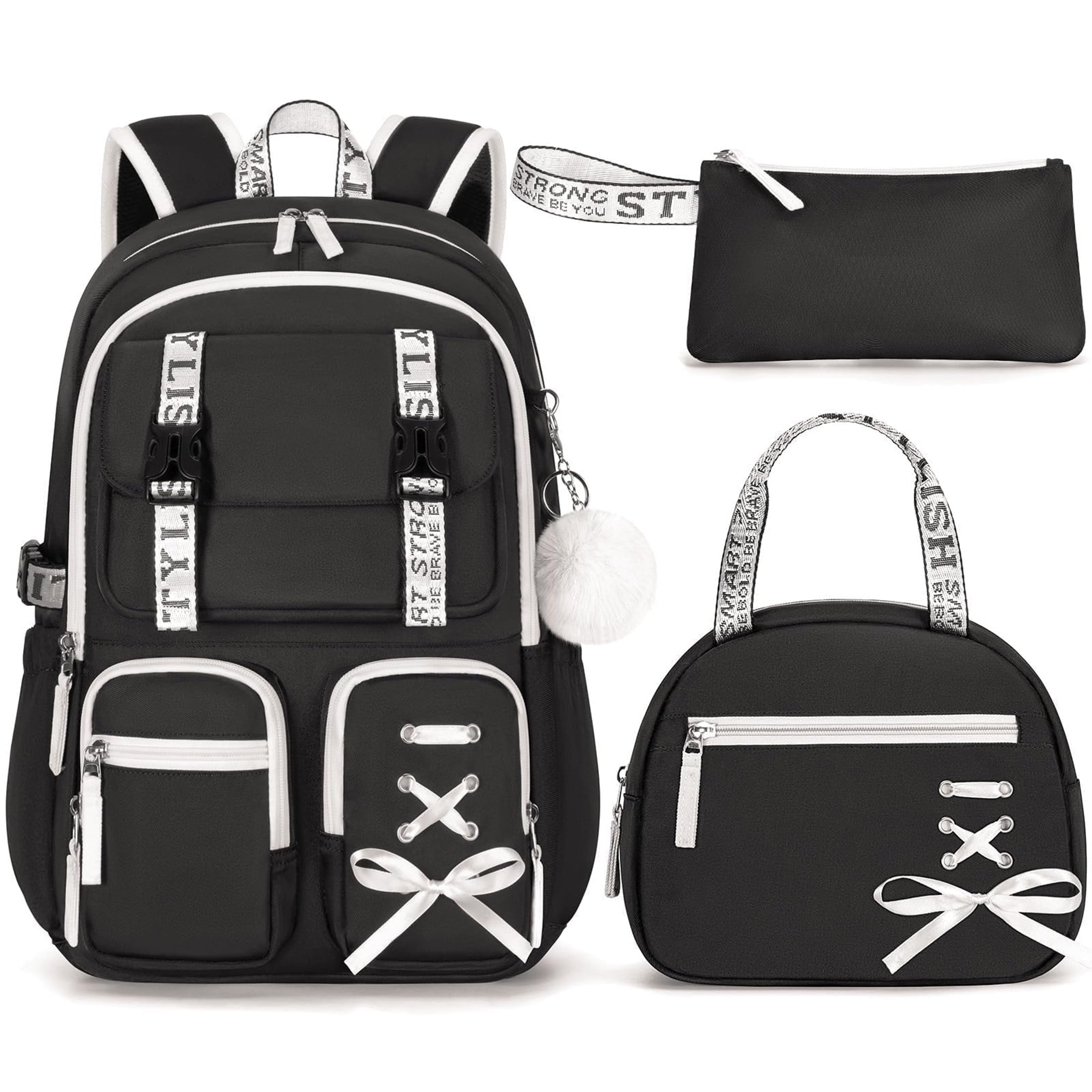 3PCS Backpack Set, Waterproof Backpack with Lunch Box & Pencil Case for ...