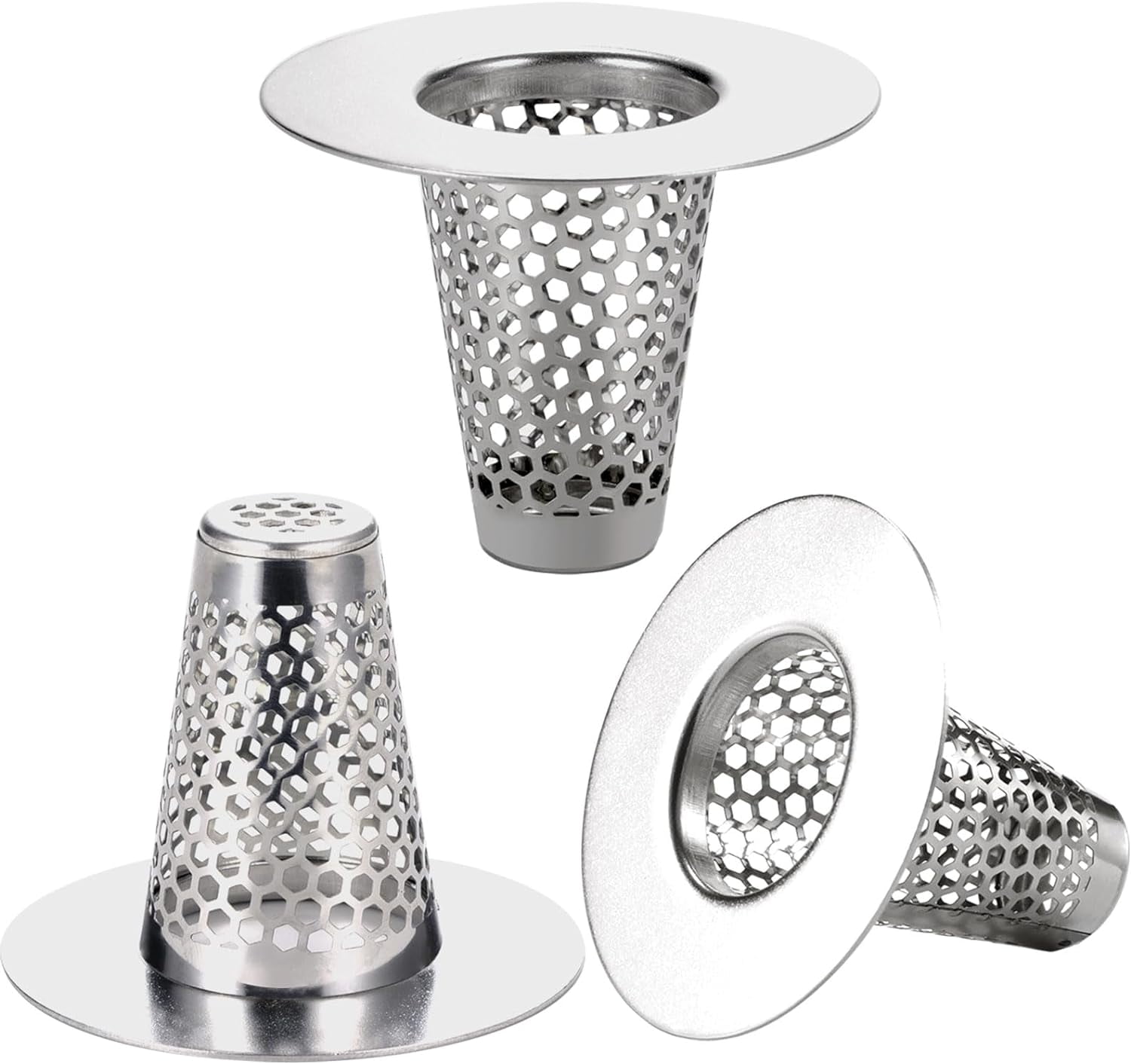 3PCS Bathroom Sink Drain Strainers for 1.2"-1.6" Drain Hole,1" Small ...