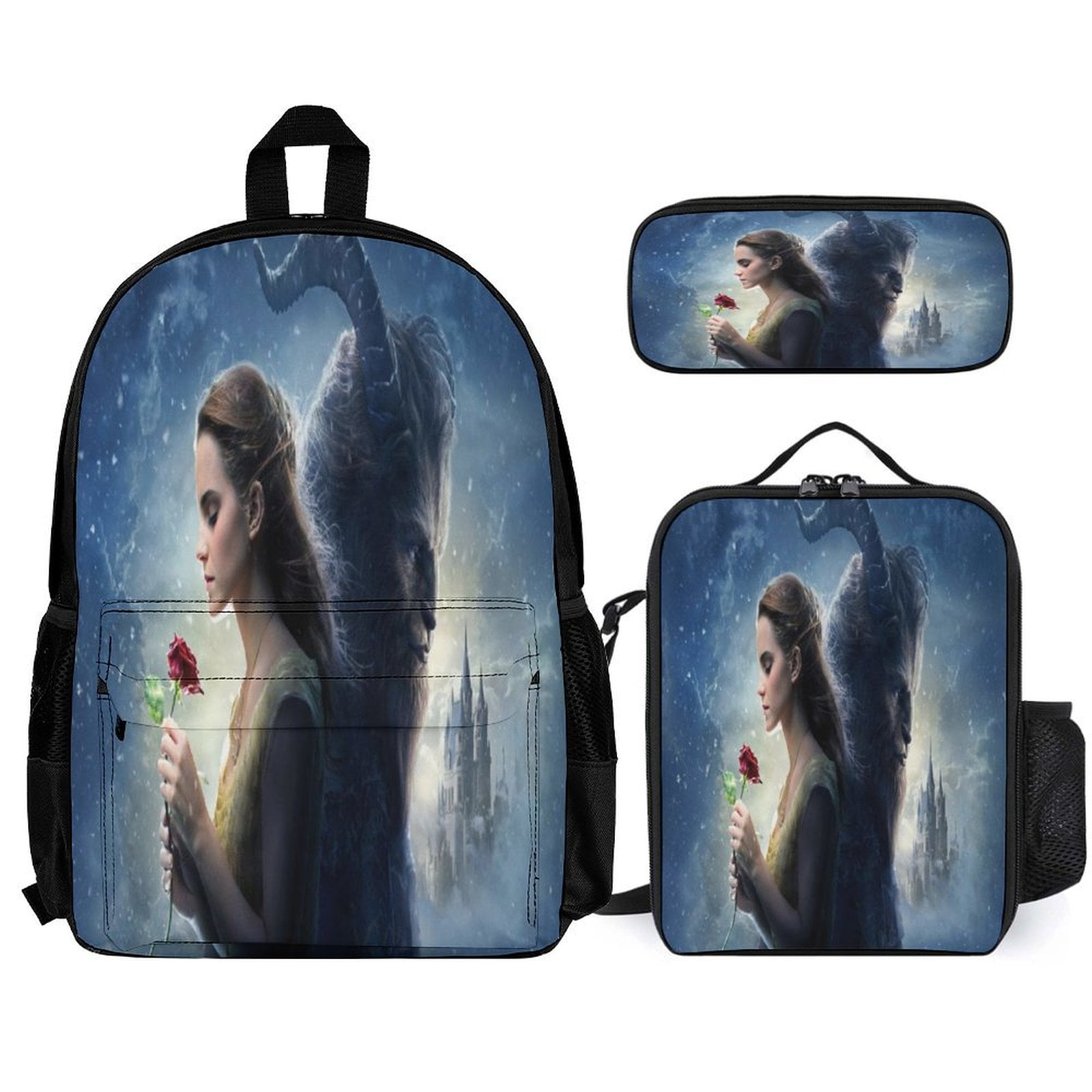 3PCS Beauty The Be-as Backpac Set Backpac with Lunch Box Pencil Case ...
