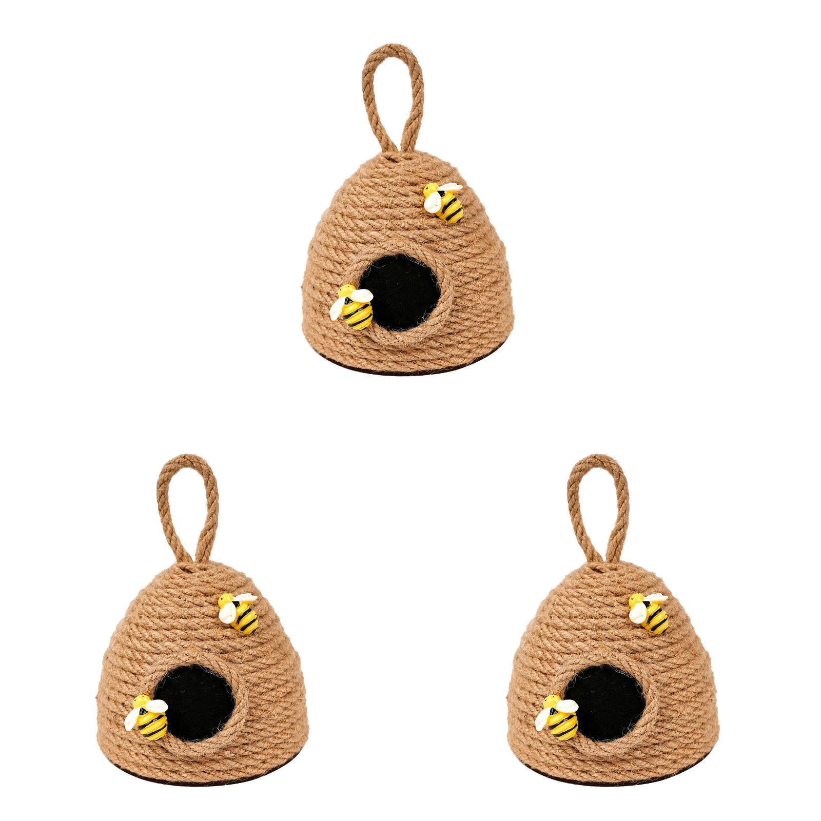 3PCS Bee Hive Decor Set - Rustic Farmhouse Honeycomb Decorations ...