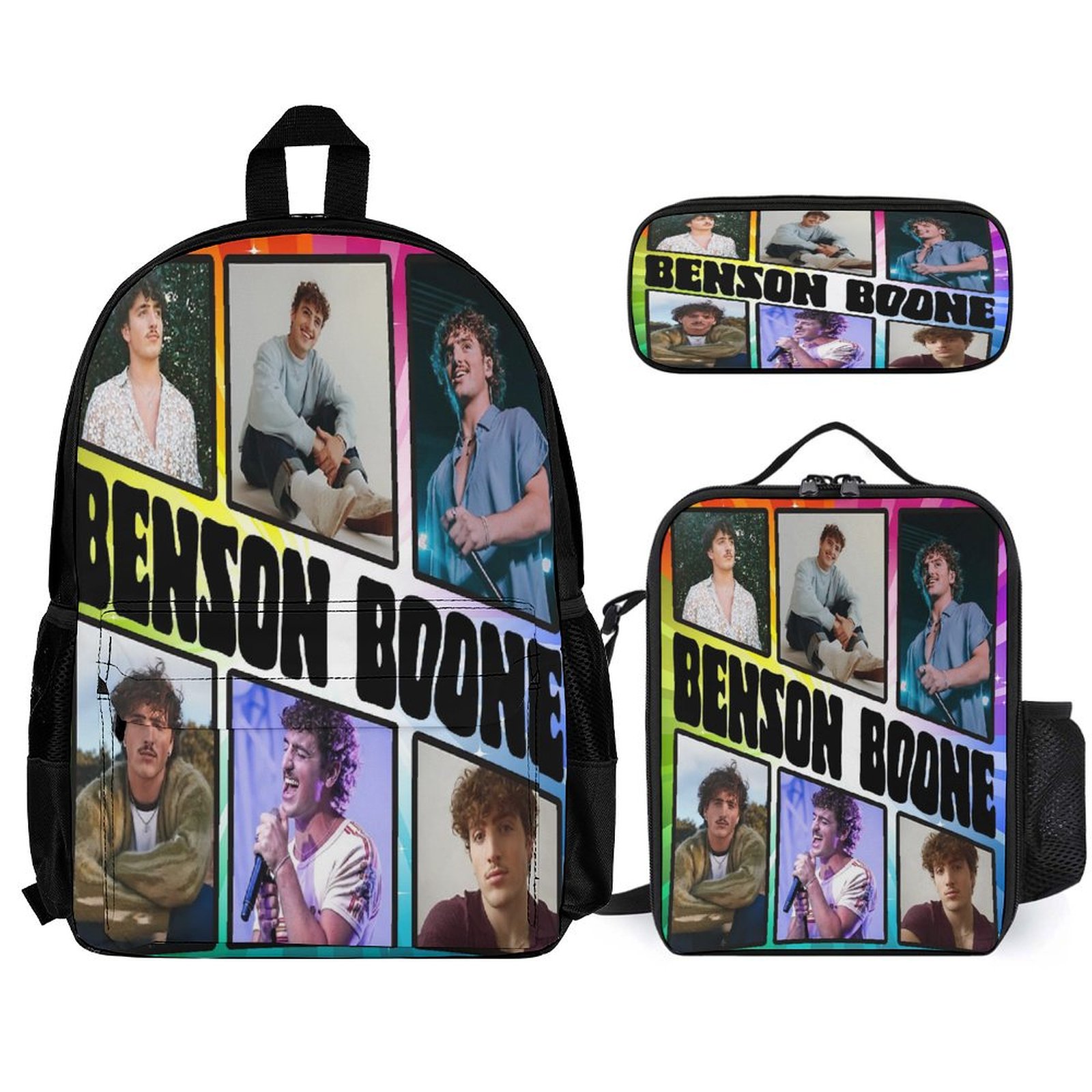 3PCS Benson Boone Backpack Set Backpack with Large Pocket Bookbag with ...
