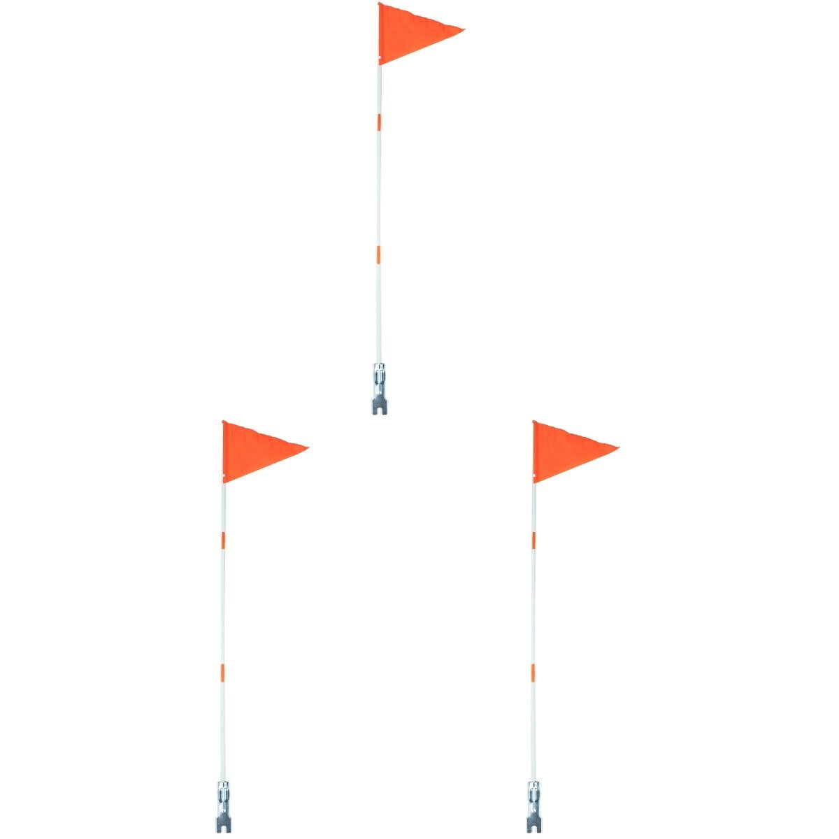 3PCS Bike Flag w/Pole for Safety Bicycle Golf Cart Off Road Whip Dune ...