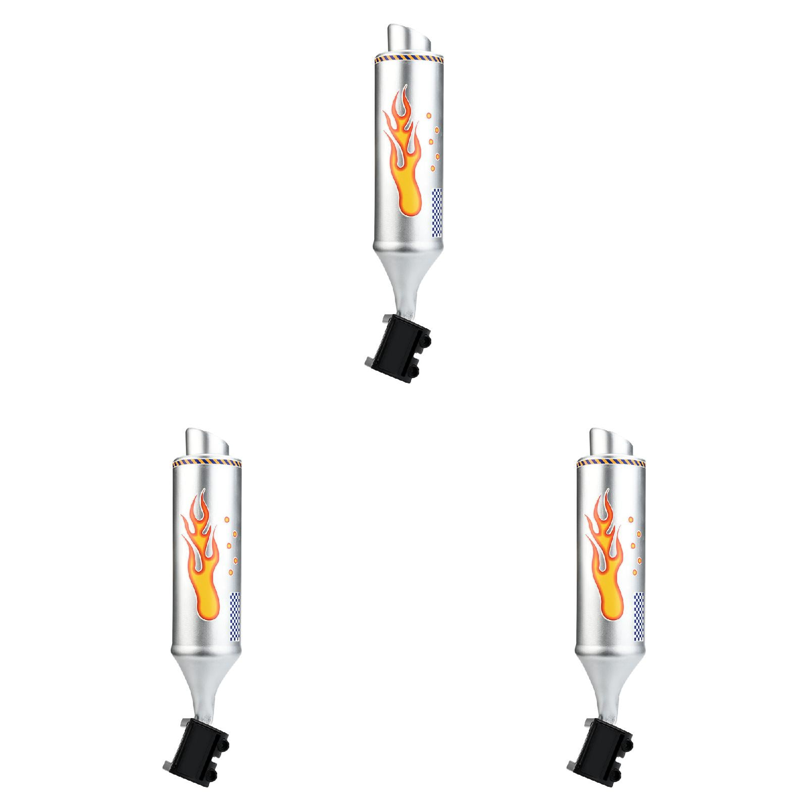 3PCS Bike Turbo Pipe Exhaust System Sound Motorcycle Megaphone Unicoco ...