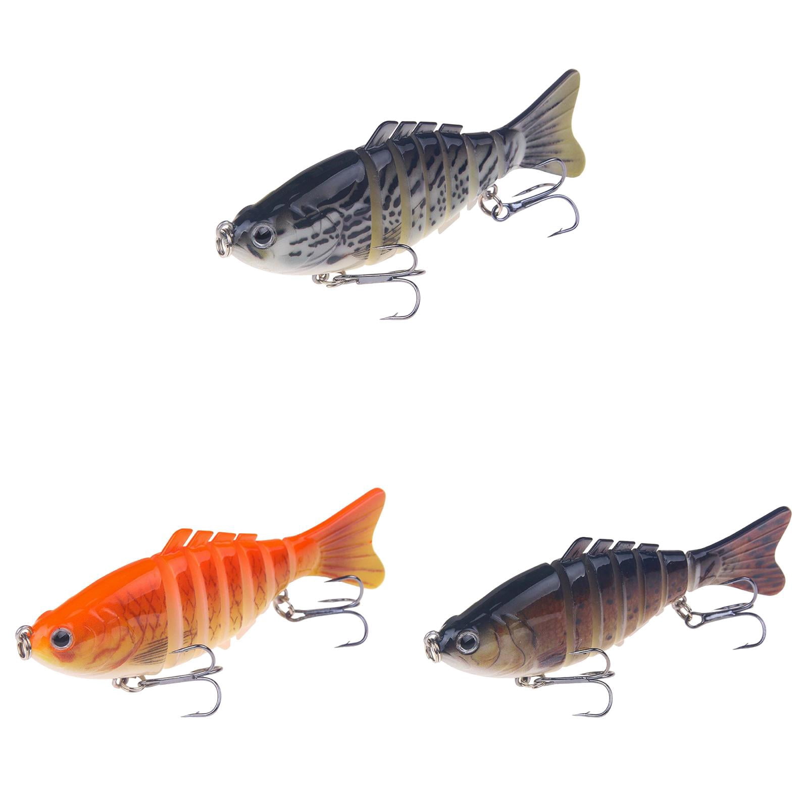 3PCS Bionic Swimming Bait, Top Water Bass Jointed Swimbait Robotic ...