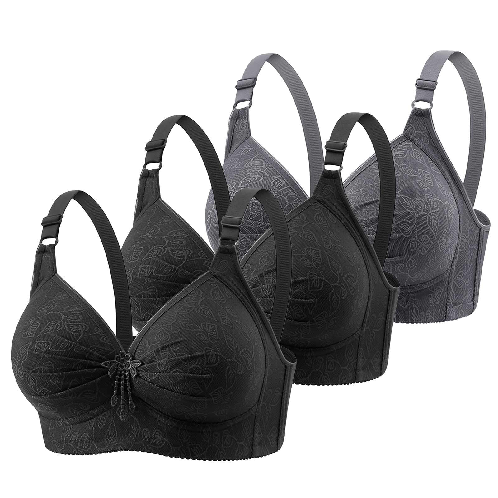 3PCS Bras For Women Plus Size Full Coverage Bras Plus Size Bralettes ...