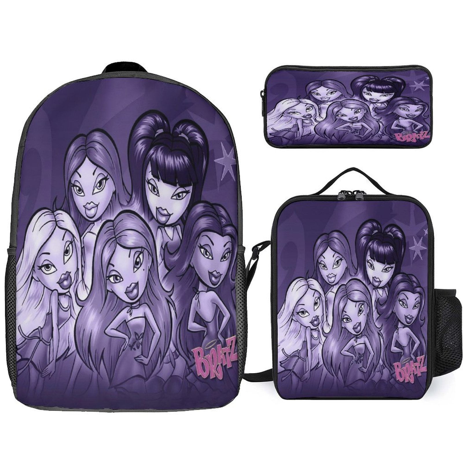 3PCS Brat-Z0 Backpack Set Large Capacity Bookpacks With Lunch Box ...