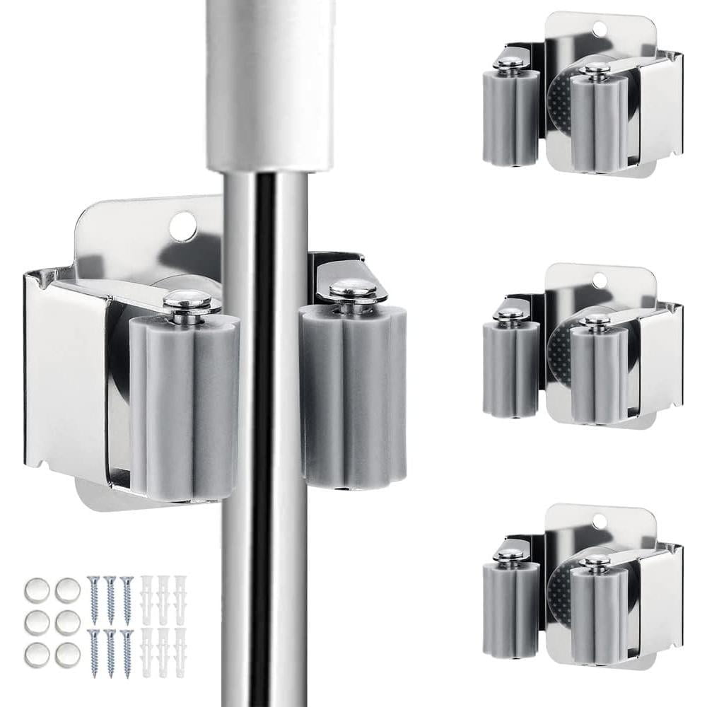 3PCS Broom and Mop Holder, Heavy Duty Garden Tool Organizer Rack Rake ...