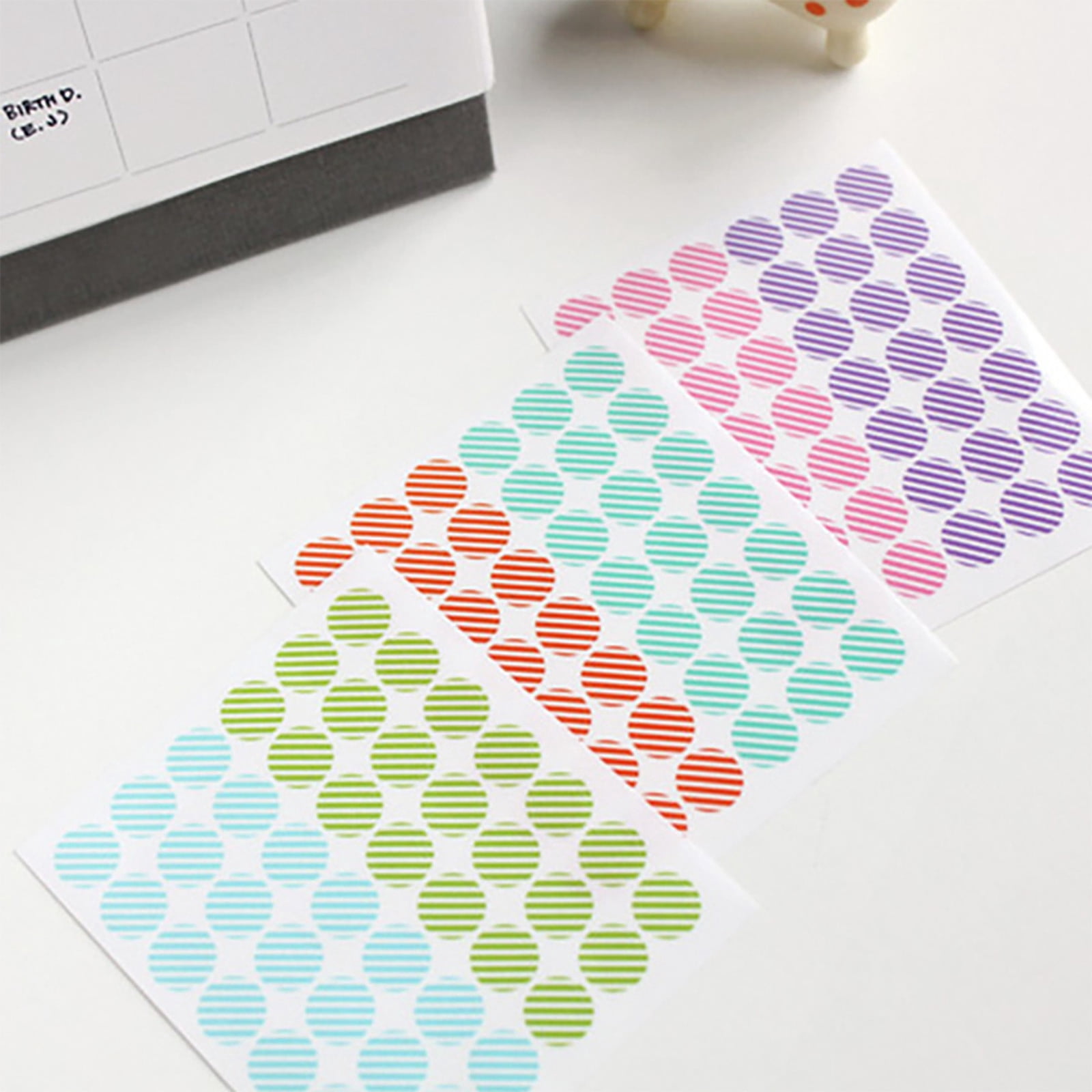 3PCS Calendar Circle Stickers Colored Round Stickers, Dot Calendar ...