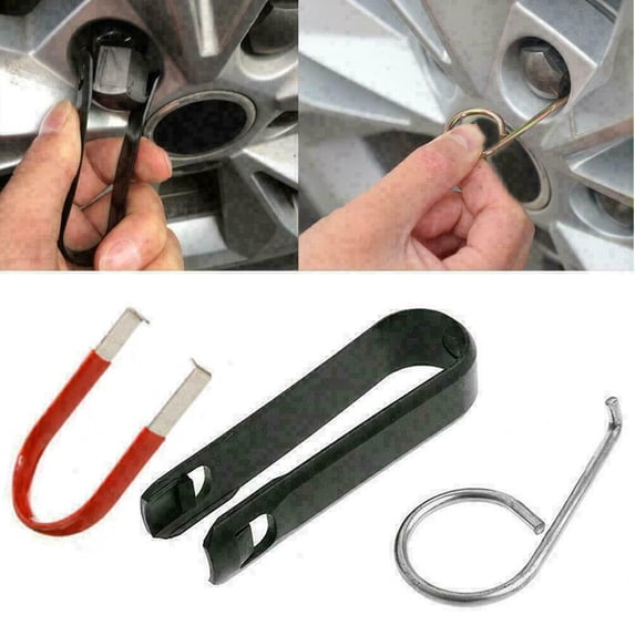 3PCS Car Truck Wheel Lug Bolt Nut Center Cover Cap Extractor Removal ...