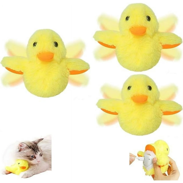 3PCS Cat Toys Rechargeable Flapping Duck,2024 Interactive Catnip Toys ... 3PCS Cat Toys Rechargeable Flapping Duck,2024 Interactive Catnip Toys ...