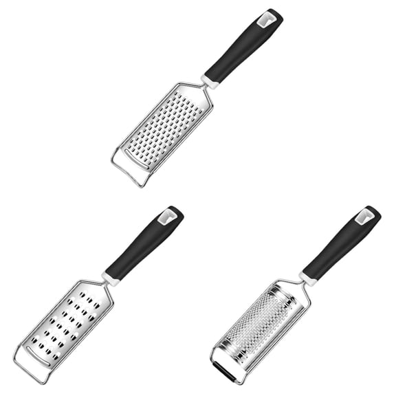 3PCS Cheese Graters For Kitchen Stainless Handheld Metal Zester Grater ...