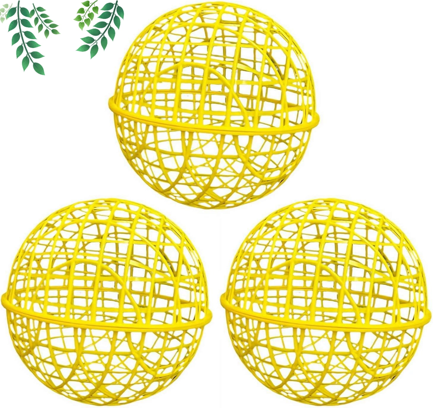 3PCS Chicken Balls Cage for Outside, Outdoor Rollable Round Chicken ...