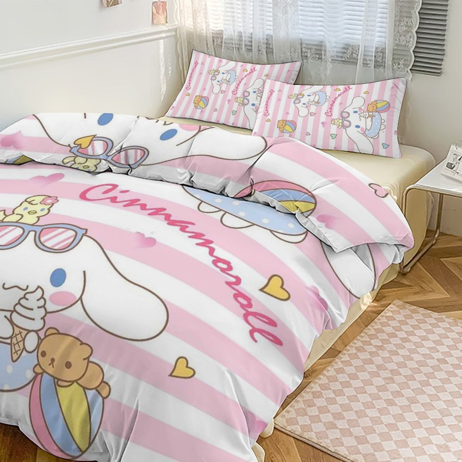 3PCS Cinnamoroll Bedding Set Comforter Duvet Cover Set Quilt Cover for ...