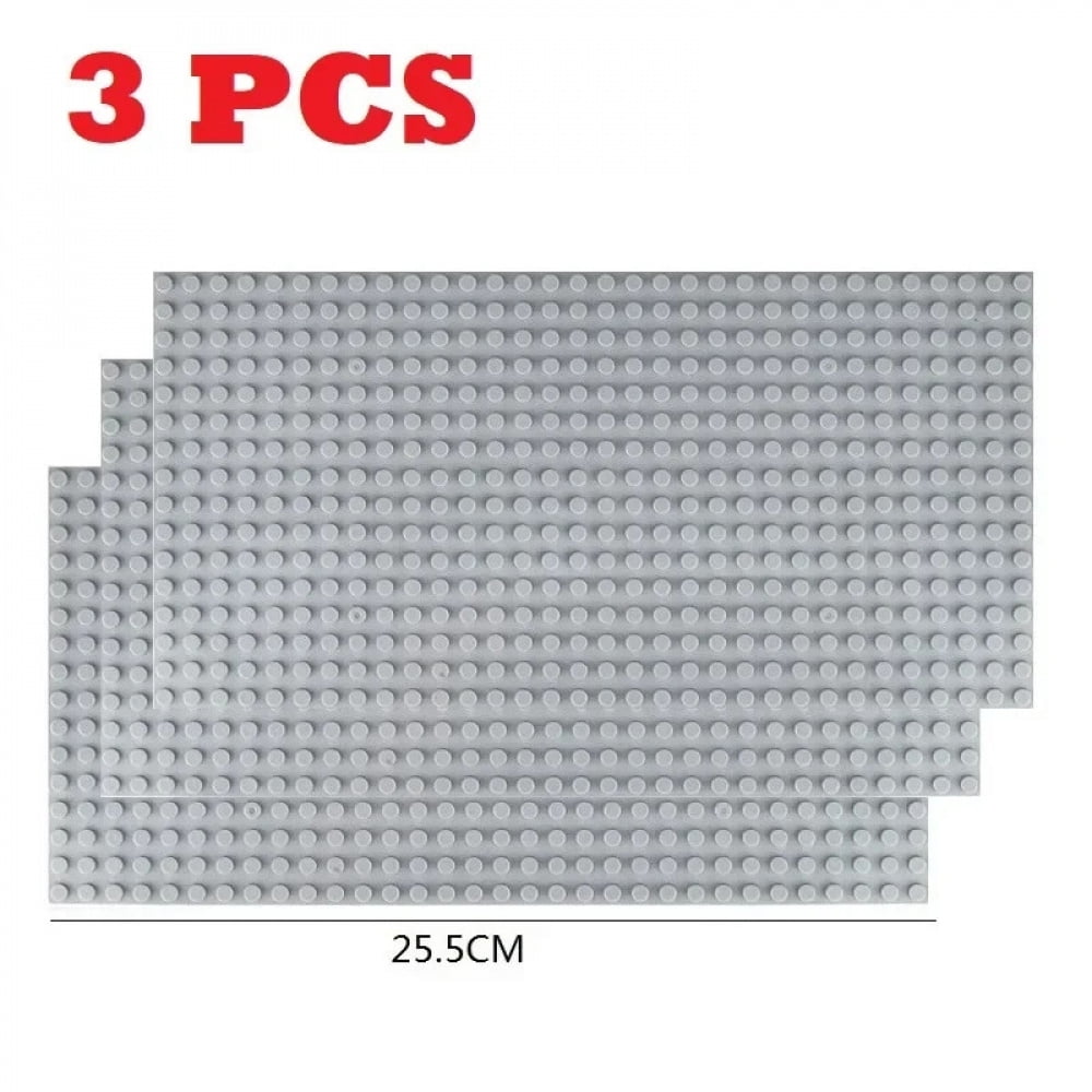 3PCS Classic Base Plates Blocks 32x32 32x16 50x50 Dots ABS Plastic ...