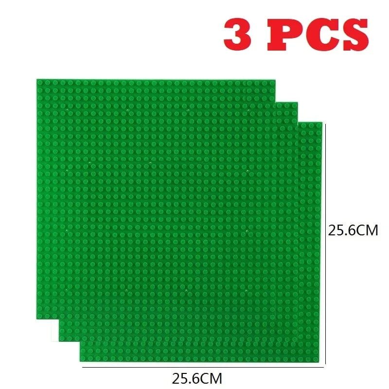 3PCS Classic Base Plates Blocks 32x32 32x16 50x50 Dots ABS Plastic ...