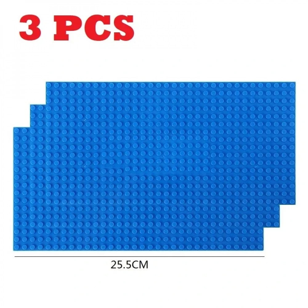 3PCS Classic Base Plates Blocks 32x32 32x16 50x50 Dots ABS Plastic ...