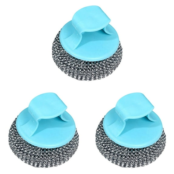 3PCS Cleaning Brush, Pot Cleaner Household Kitchen Brush, Pan Cleaning ...