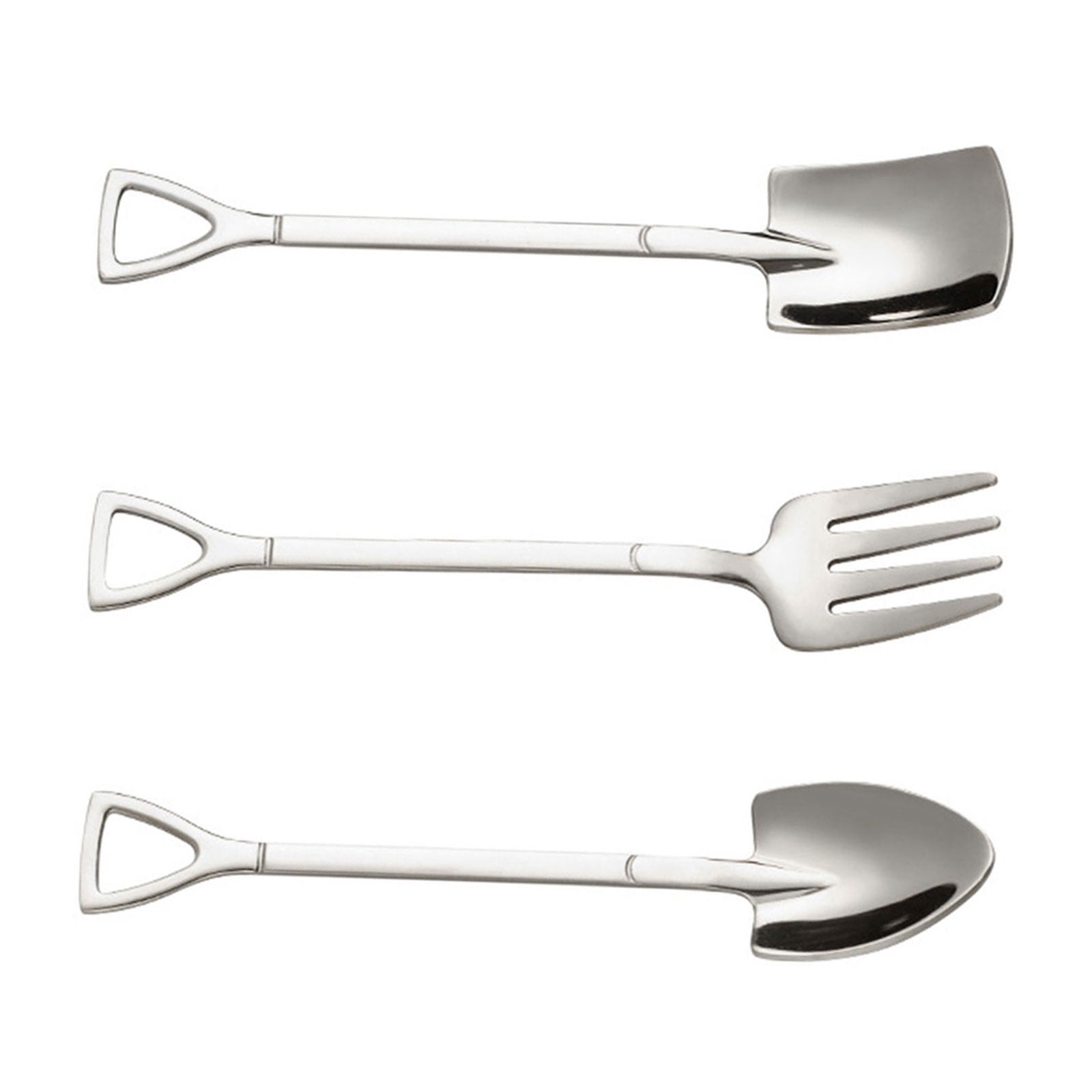 3PCS Coffee Shovel Spoons Watermelons Spoon and Fruit Fork Practical ...