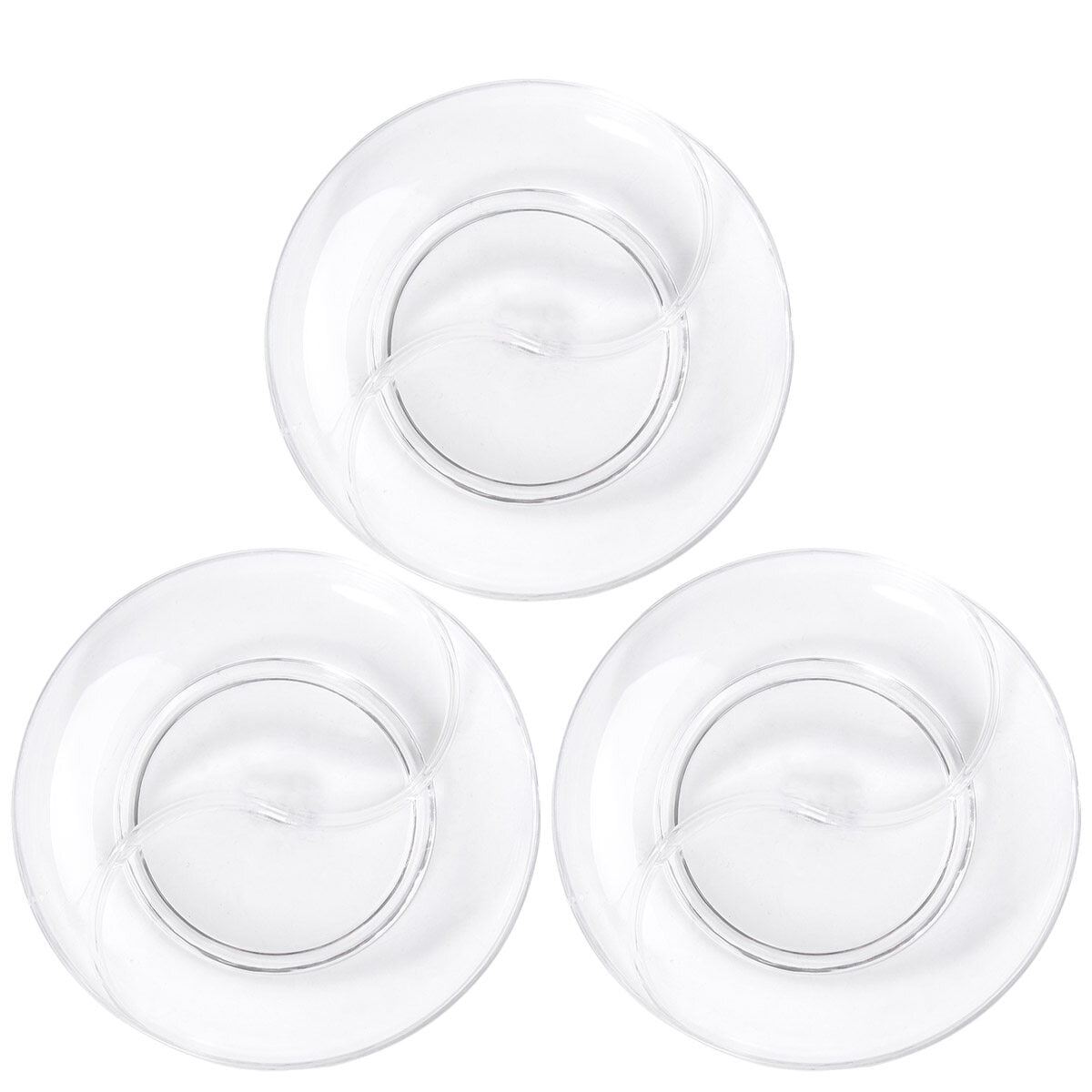 3PCS Colour Modulation Plate Simulated Ceramic Color Mixing Plate ...