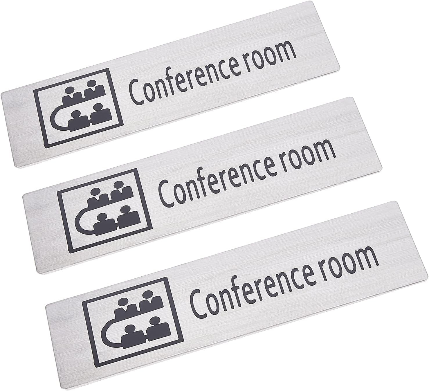 3PCS Conference Room Sign Identification Signs Wall Door Signage Decor ...