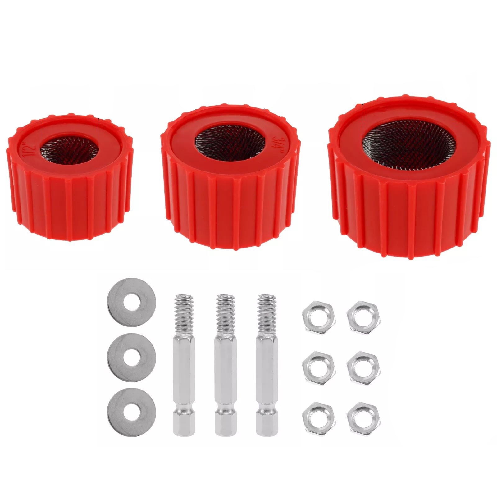 3PCS Copper Pipe Cleaner for Electric Drill Metal Bronze Tube Cleaning ...