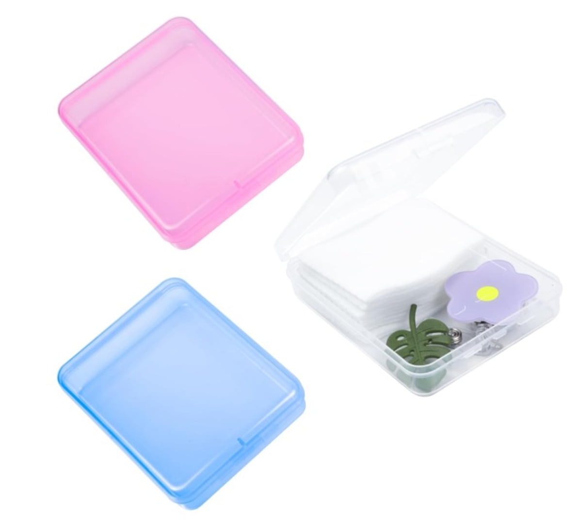 3PCS Cotton Pad Dispenser,Travel Floss Containers,Portable Cotton Ball ...