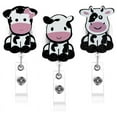3PCS Cow Badge Reel Clips, Retractable Holder - Walmart.com
