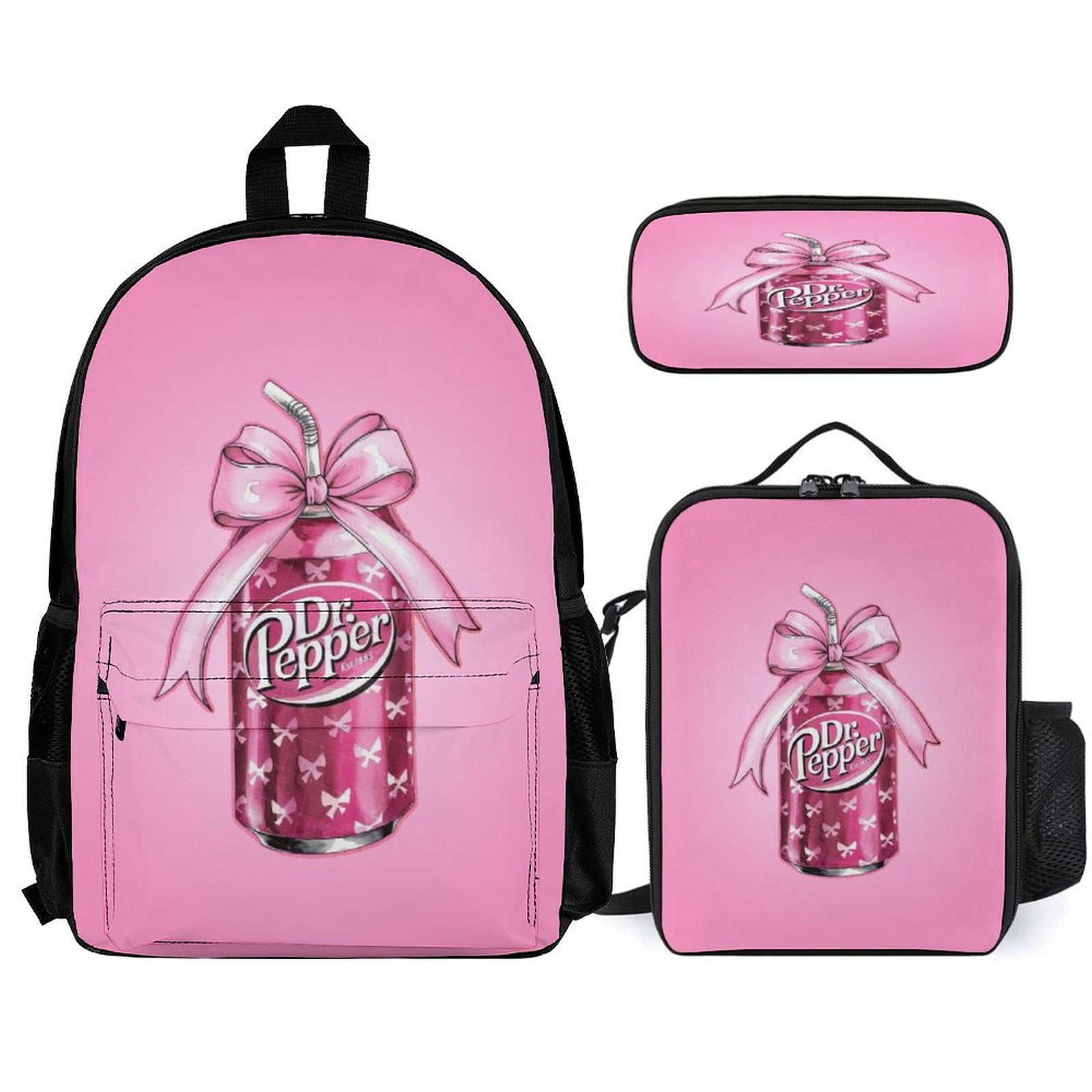 3PCS D Pepper Backpacks Set Backpack with Lunch Box Pencil Case ...