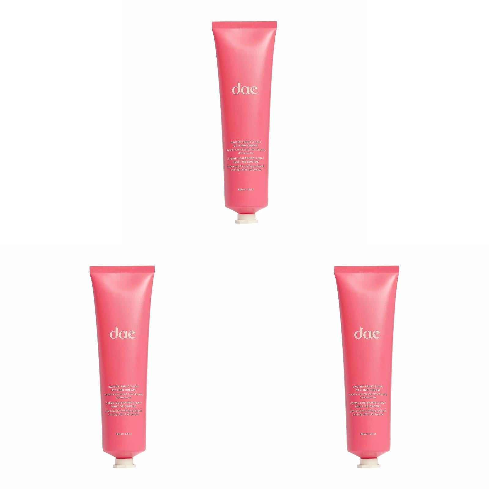 3PCS DAE Hair Cactus Fruit 3-In-1 Styling Cream | Smooth Styles + Curl Definition + Blowout Prep ...