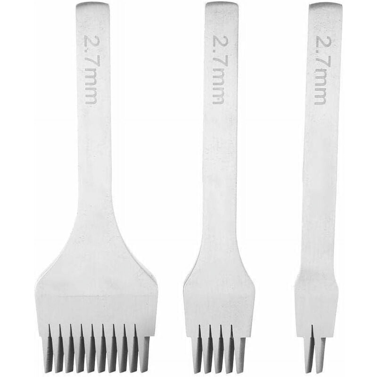 3PCS DIY Leather Tool Kit Punch Leather Craft Claw Punch Prong Tool ...