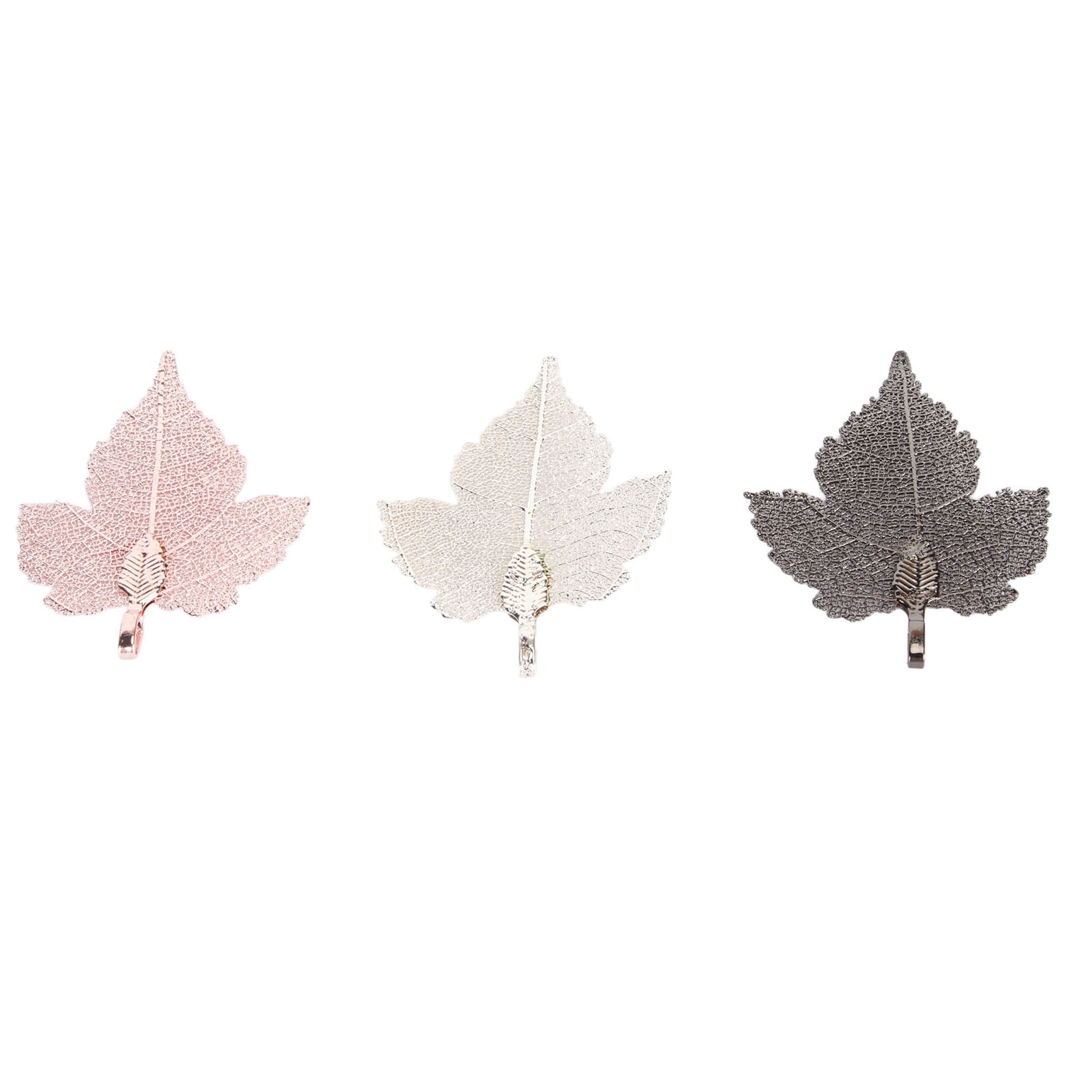 3PCS DIY Leaves Pendants Fashionable Elegant Zinc Alloy Leaf Pendants ...