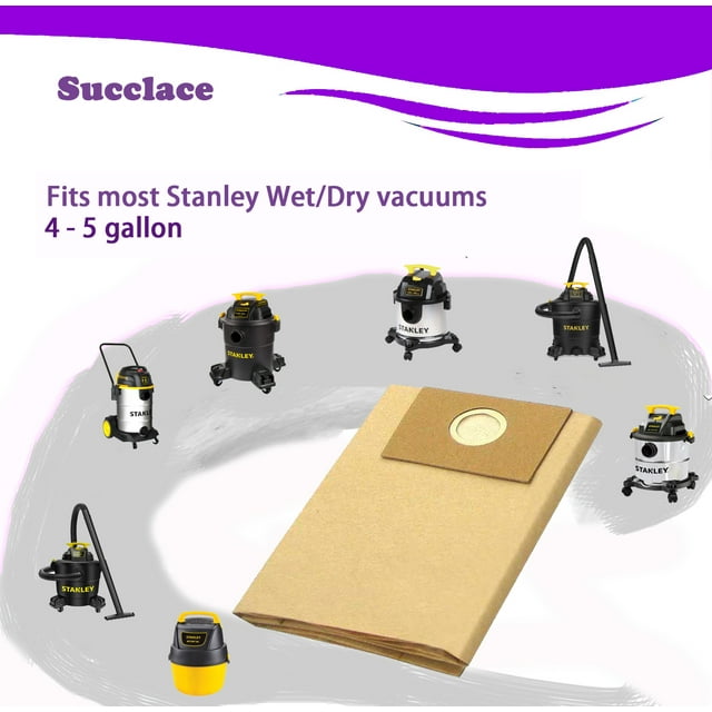 3PCS Disposable Filter Bag Replacement for Stanley 4-5 Gallon Wet/Dry ...