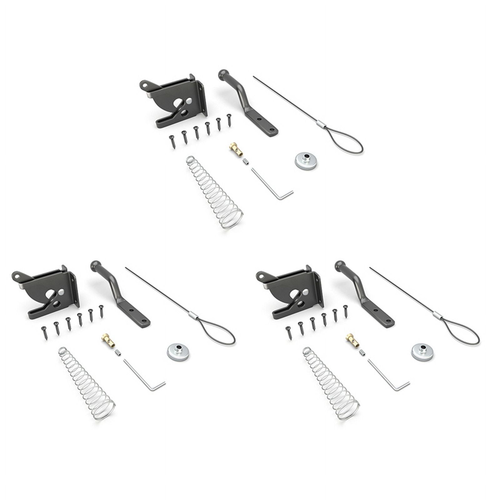 3PCS Door Latch with Spring Puller, Fence Door Lock, Fence Lock Small ...