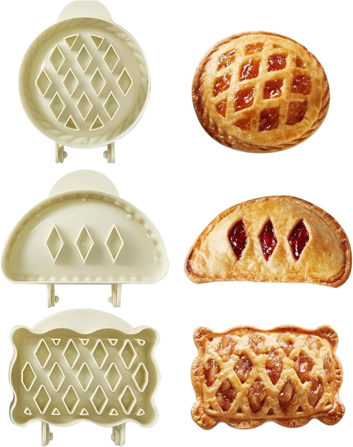 3PCS Dough Presser Pocket Pie Molds Hand Pie Molds Mini Pocket Pie ...