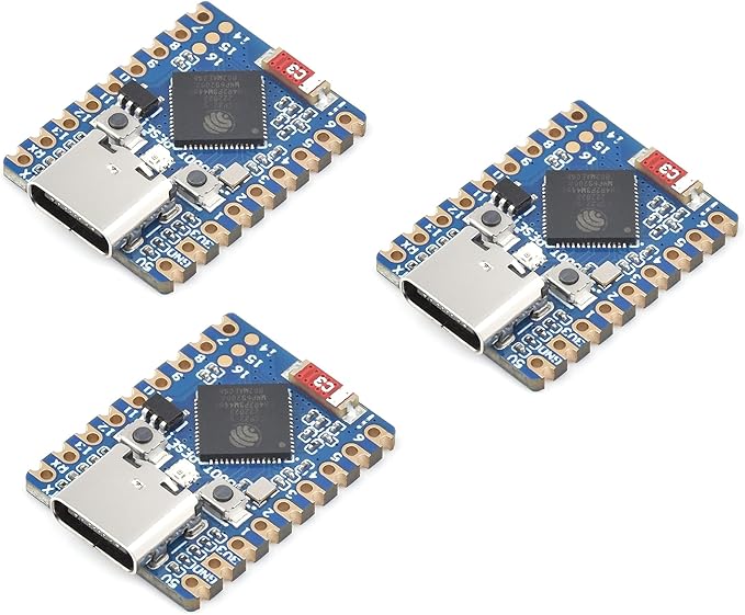 3PCS ESP32-S3 Mini Development Board, Based on ESP32-S3FH4R2 Dual-Core Processor, 240MHz Running ...