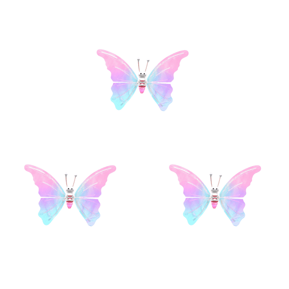 3PCS Electric Backpack Butterfly Bubble Machine, LED Light Up Bubble ...