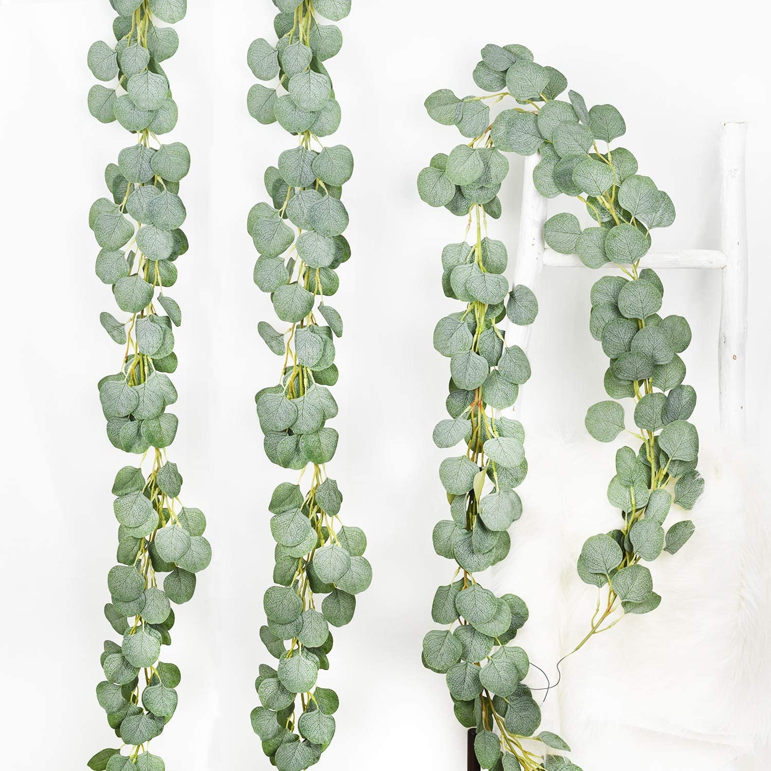 3PCS Eucalyptus Garlands Artificial Greenery Garland Faux Silk ...