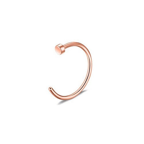 3PCS Fake Clip On Nose Ring - Tiny Faux Piercing Hoop - No Piercing ...