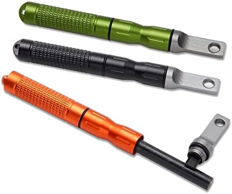 3PCS Ferro Rods - Compact Fire Starter Sticks with Scraper Striker Fire ...