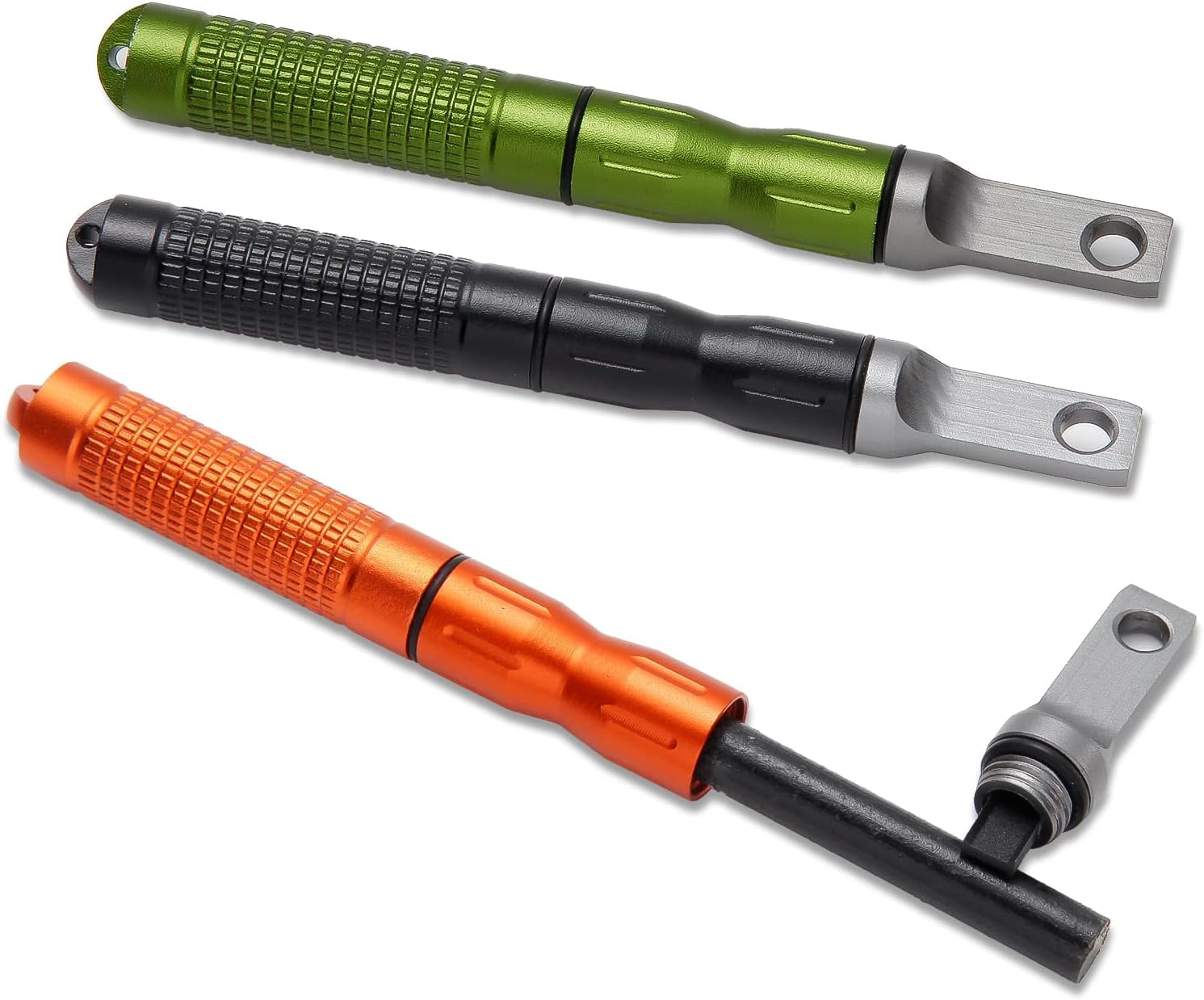 3PCS Ferro Rods - Compact Fire Starter Sticks with Scraper Striker Fire ...