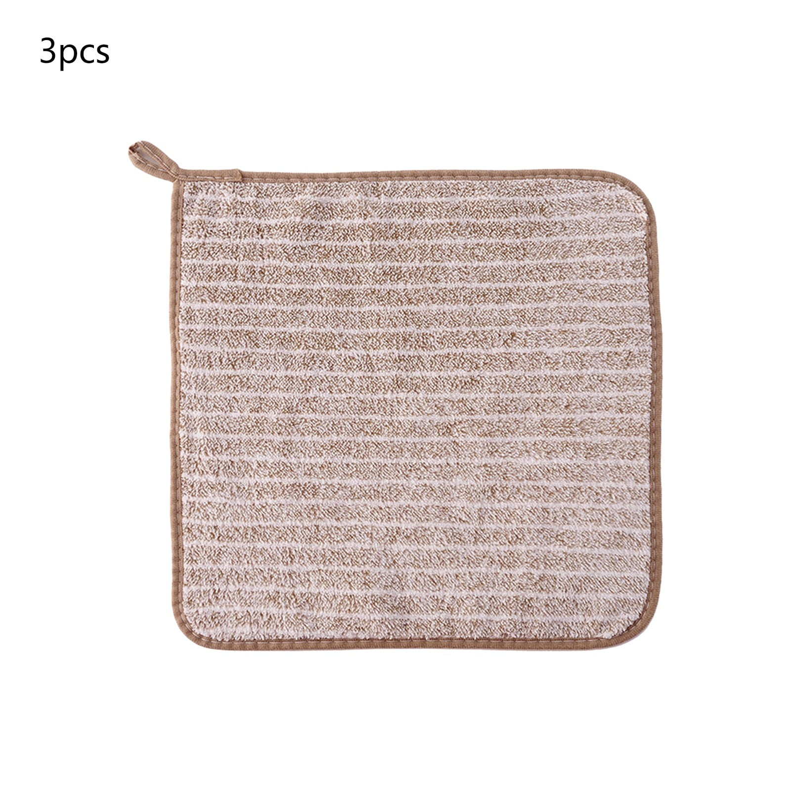 3PCS Fiber Cloth Thickened Kitchen Cloth Absorbent Scouring Pad ...