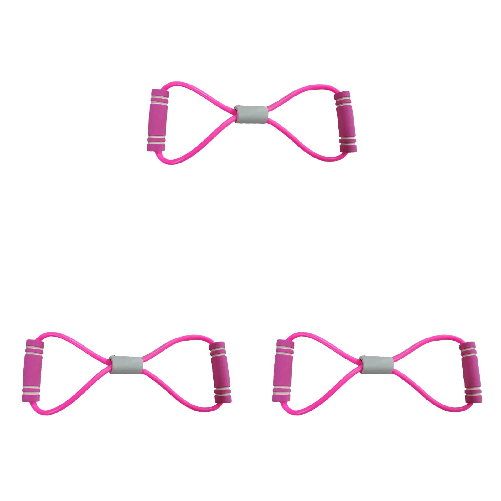 3PCS Figure 8 Puller Resistance Band - Adjustable Elastic Fitness Bands ...