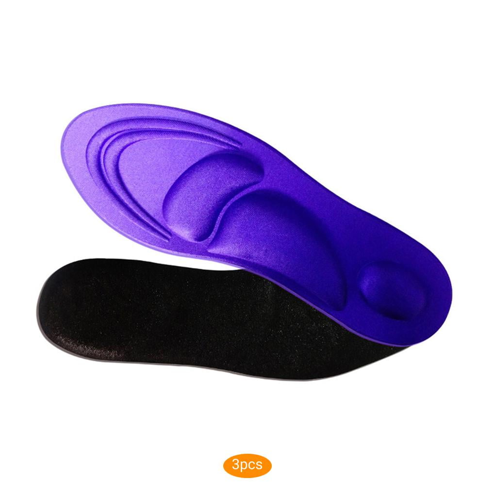 3PCS Flat Feet Arch Soft Support Shoe Insole Pad Breathable Elastic ...