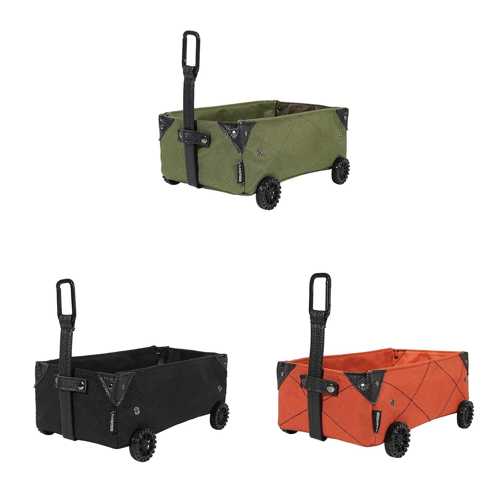3PCS Flodable Multipurpose Wagon Cart Camping Trolley Cart with Wheels ...