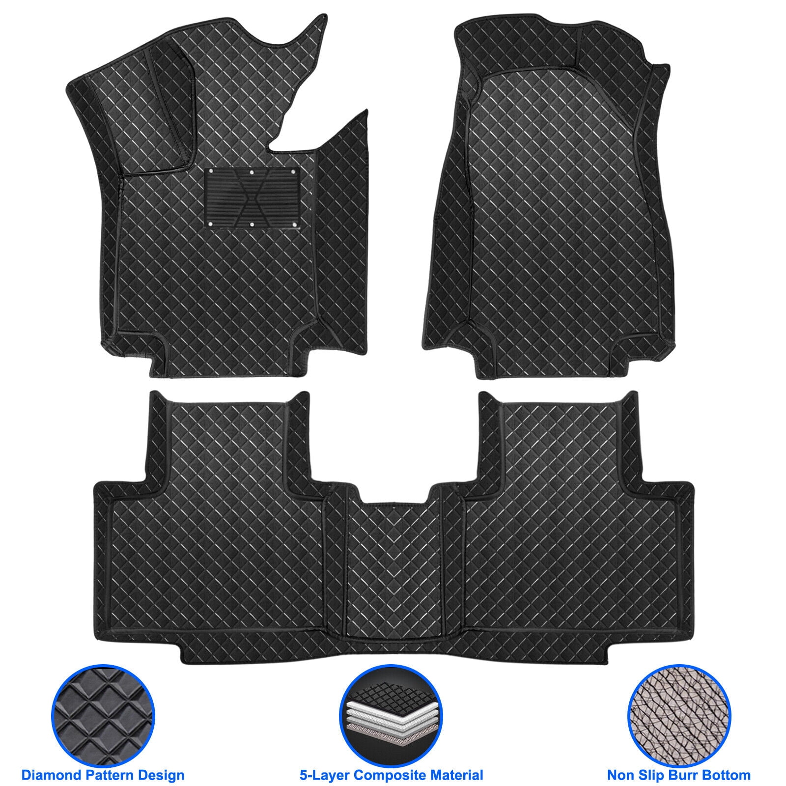 3PCS Floor Mats Custom For 2023-2024 Lexus RX350 RX350h RX500h RX450h ...