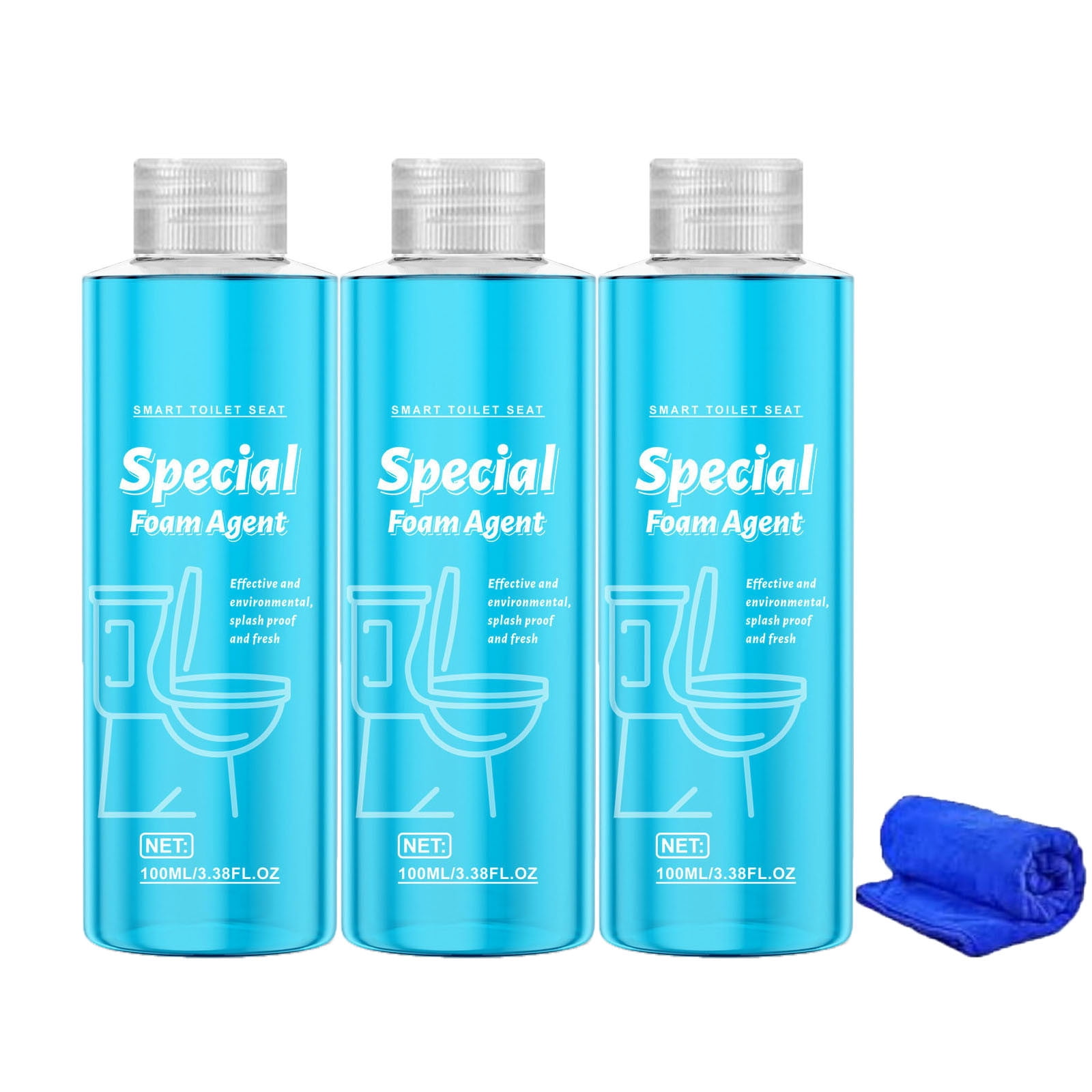 3PCS Foam Toilet Cleaner,Smart Toilet Seat Special Deodorizing & Anti ...
