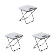 Urban Shop Ribbed Folding Sling Lounge Chair, Grey, 28" L x 22" W x 30 ...