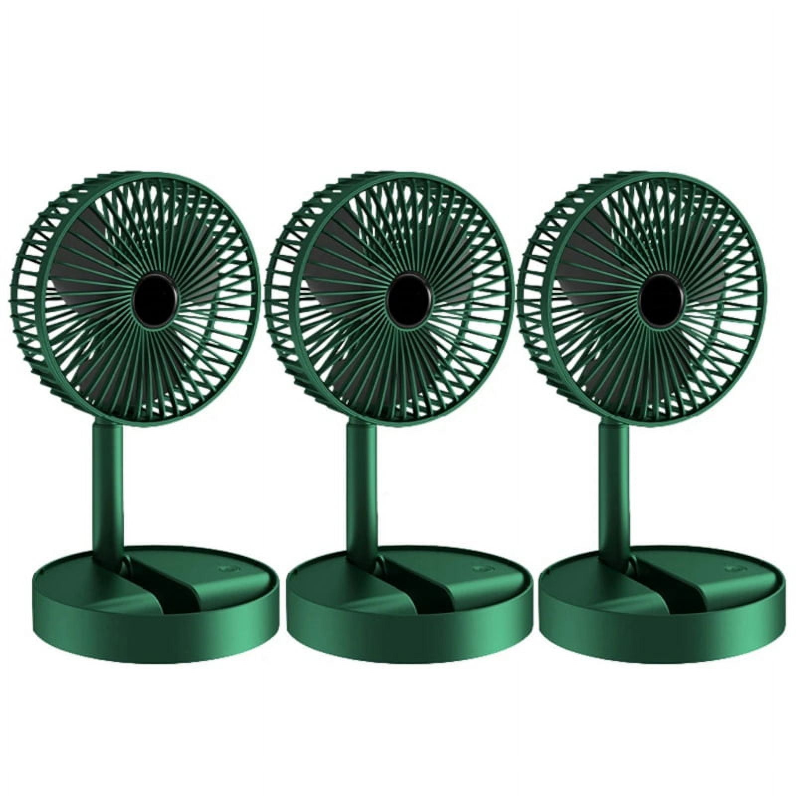 3PCS FoldableFan Adjustable Height Desk Fan Mini USB Portable ...