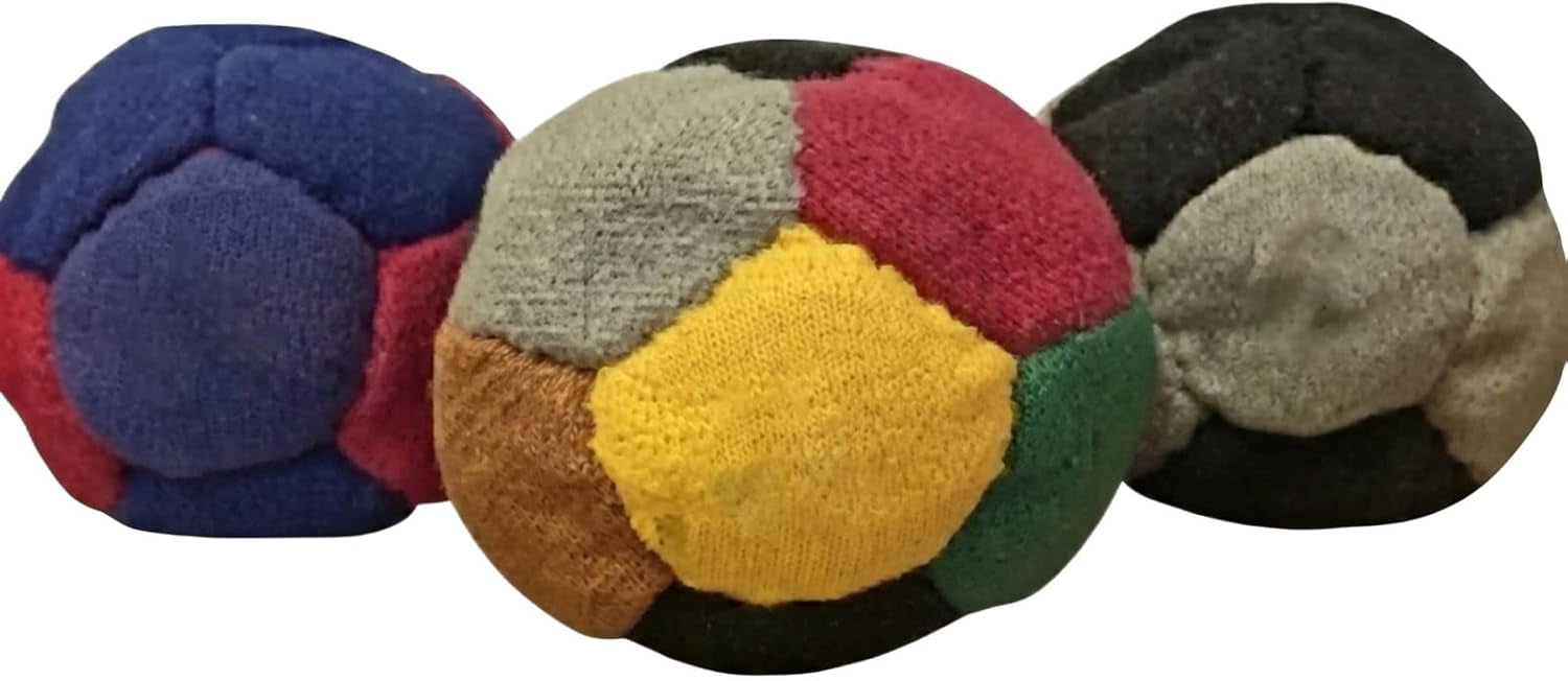 3PCS Footbag for Adults, Soft Bean Bag for Footbag Game, Outdoor Indoor ...